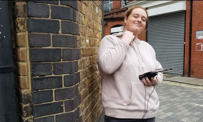Megan Bussey on the set of Gangs of London • FilmFixer